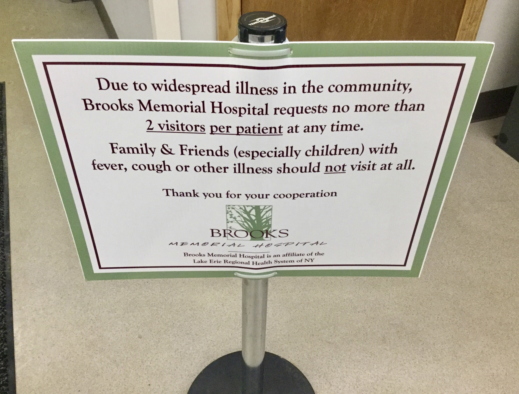 Hospital enacts visitor precautions for flu season | News, Sports, Jobs ...